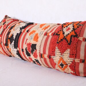 Long Moroccan Vintage Pillow Filled 14.1 X 33.4 INCHES Berber Moroccan ...