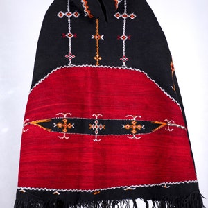 Black Hooded Cape Burnous Berber Burnous Berber Cape Moroccan Burnous ...