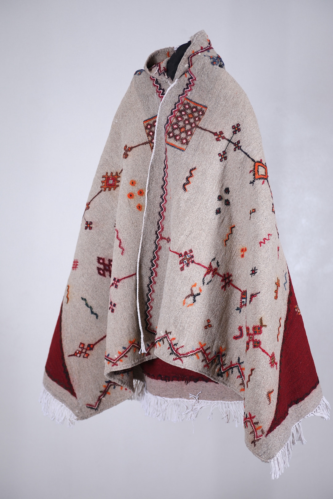 Berber Burnous - Berber Cape - Moroccan Burnous - Hooded Cape ...