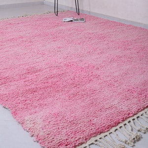 Moroccan Rug Pink Solid Rug Morocco Rug Berber Rug Moroccan Plain Rug ...