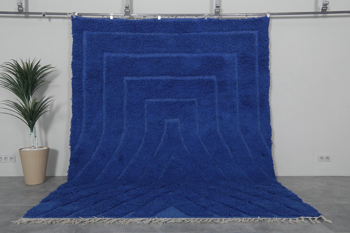 Moroccan Rug Blue - Berber Rug - Custom Moroccan Rug - Blue Rug ...