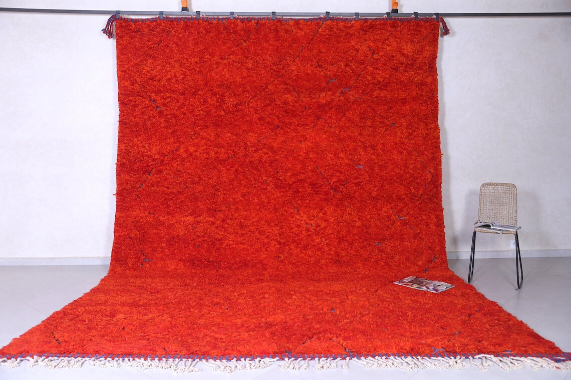 Moroccan Red Rug Berber Rug Red Rug Wool Berber Rug - Etsy