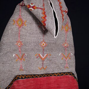 Gray Burnous Berber Burnous Berber Cape Moroccan Burnous Hooded Cape ...