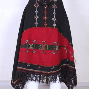 Vintage Moroccan Burnous - Berber Burnous - Berber Cape - Moroccan ...