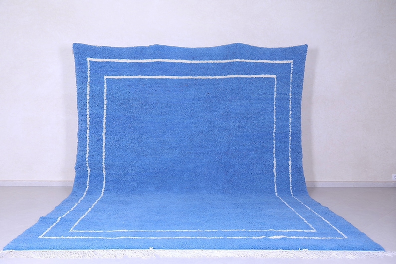 Moroccan Rug Blue - Berber Rug - Custom Moroccan Rug - Beni Ourain Rug ...