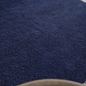 Moroccan Cobalt Blue Rug - Moroccan Solid Rug - Beni Ourain Rug ...
