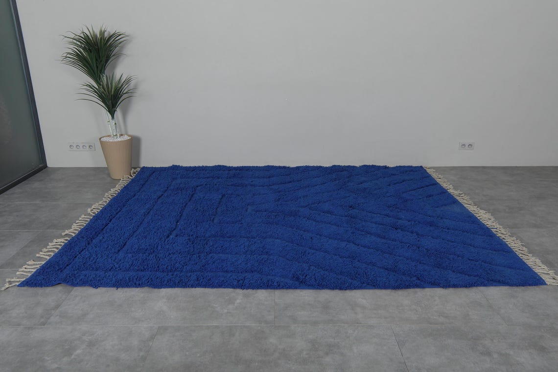 Moroccan Rug Blue - Berber Rug - Custom Moroccan Rug - Blue Rug ...