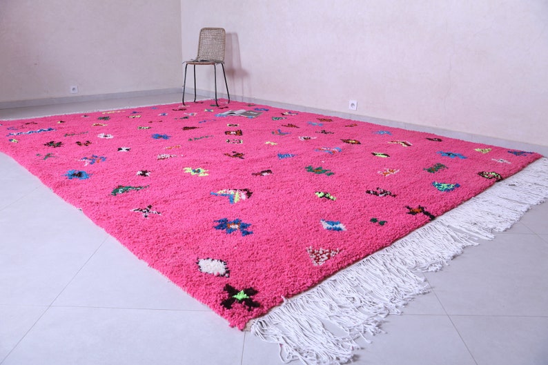 Moroccan Rug Pink - Moroccan Wool Rug - Berber Rug -beni Ourain Rug ...