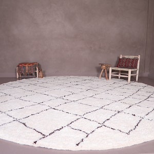 Moroccan Round Rug - Handmade Round Rug - Berber Round Rug - Custom ...