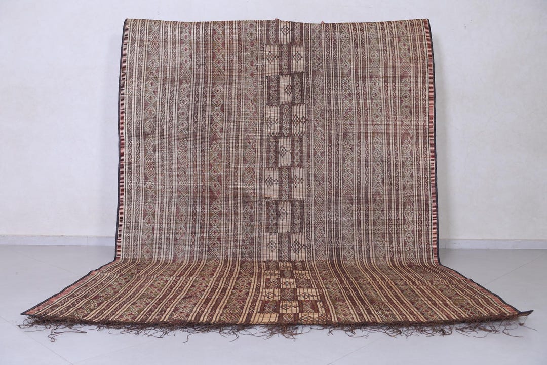 Vintage Tuareg Rug 7.3 X 10 Feet Tuareg Mat African Tuareg Mat ...