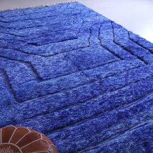 Moroccan Rug Blue - Moroccan Rug Contemporary - Custom Area Blue Rug ...