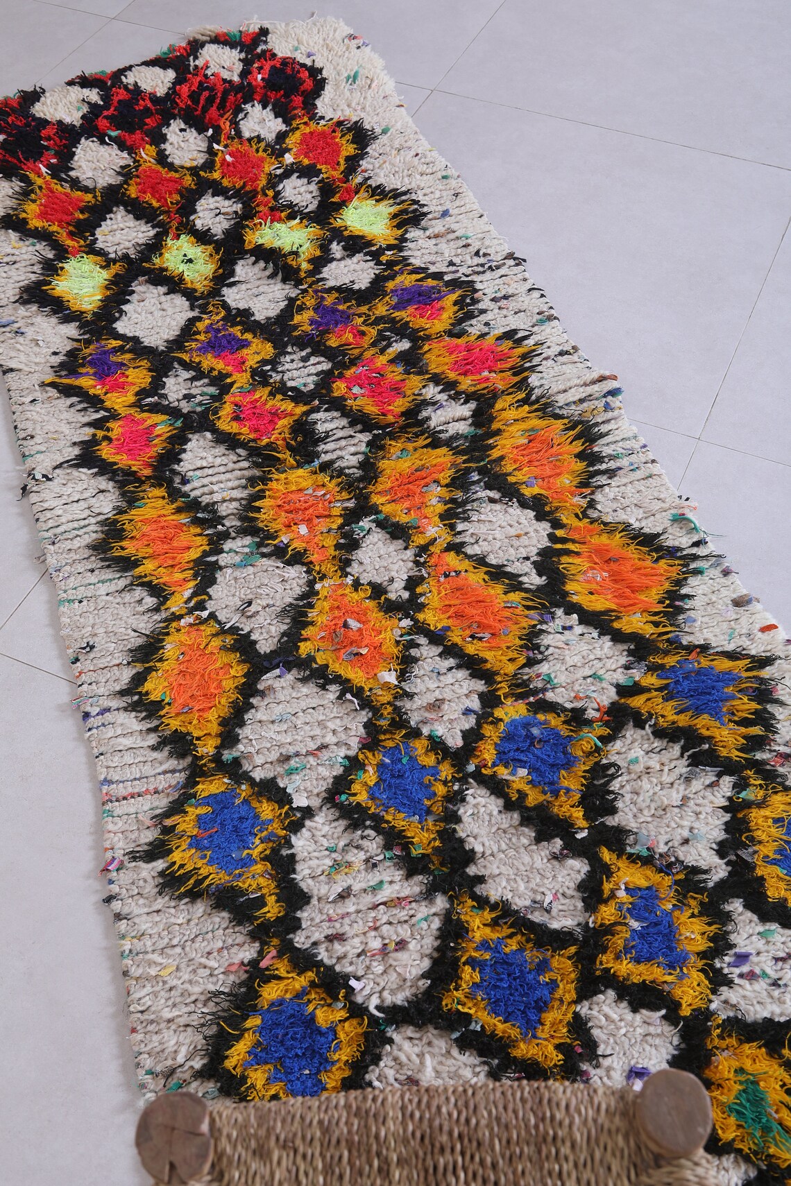 Vintage Moroccan Rug 2.3 X 6.4 Feet Runner Rug - Moroccan Runner Rug ...
