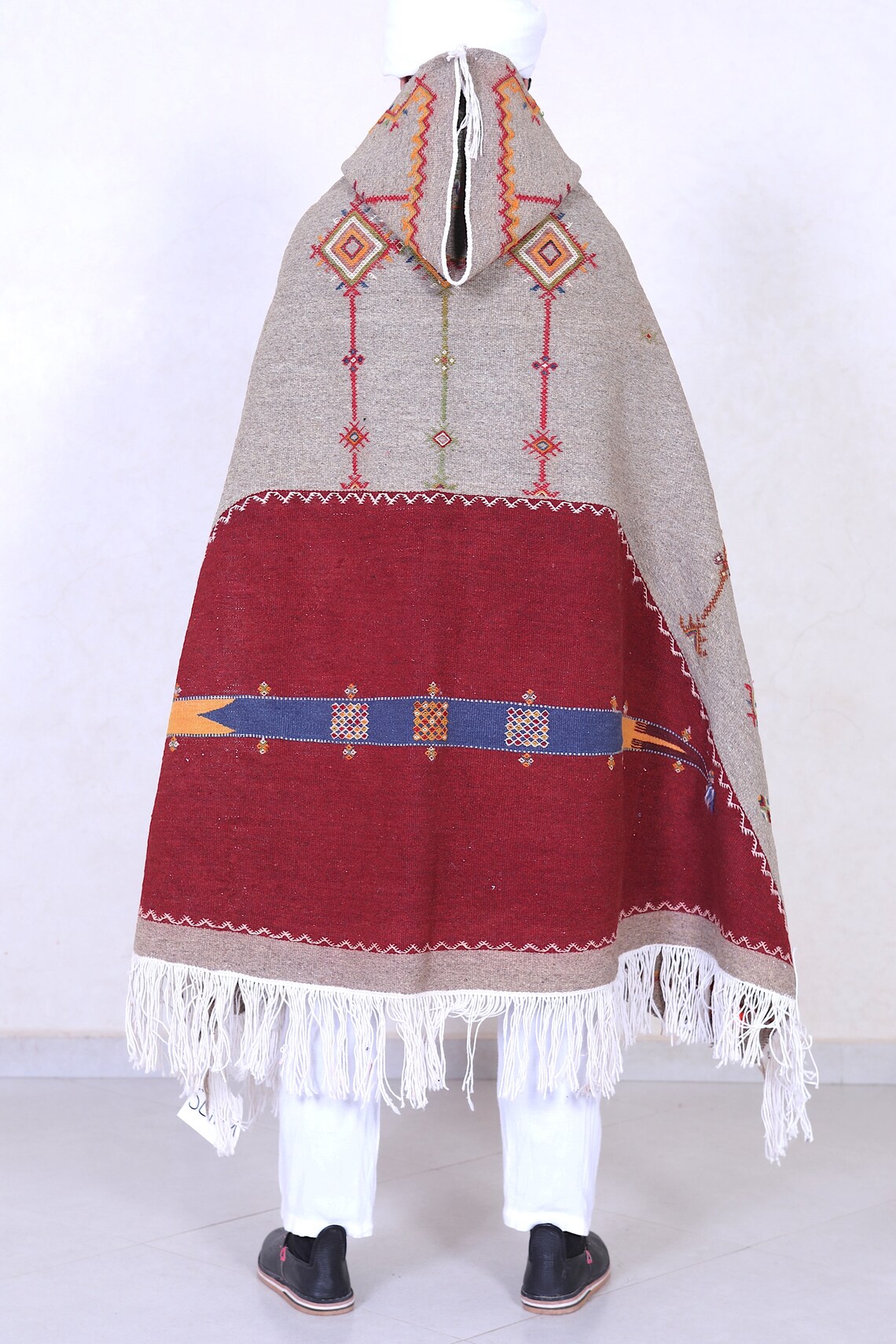 Berber Cape Moroccan Burnous Hooded Cape Moroccan Cloak | Etsy