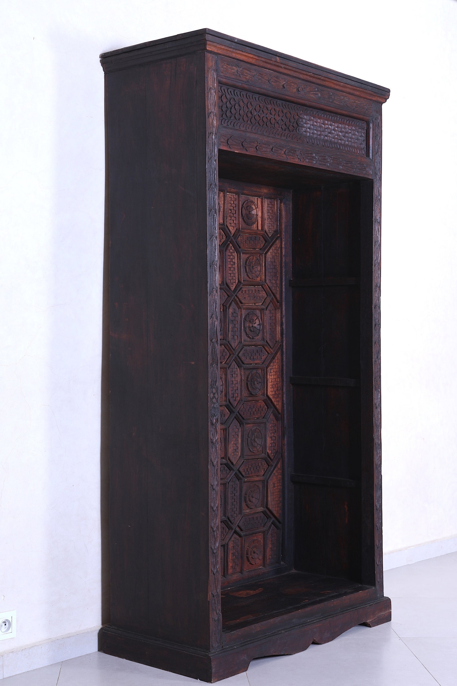 Wooden Library Handmade Library Wooden Bookshelf Home - Etsy