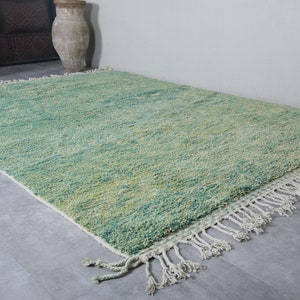 Moroccan Rug Green Handmade Rug Moroccan Berber Rug Solid Rug Morocco ...