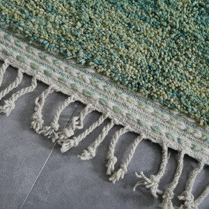 Moroccan Rug Green Handmade Rug Moroccan Berber Rug Solid Rug Morocco ...