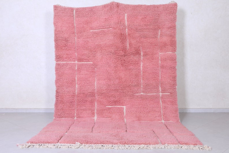 Berber Rug Pink Moroccan Pink Rug Contemporary Rug Pink - Etsy