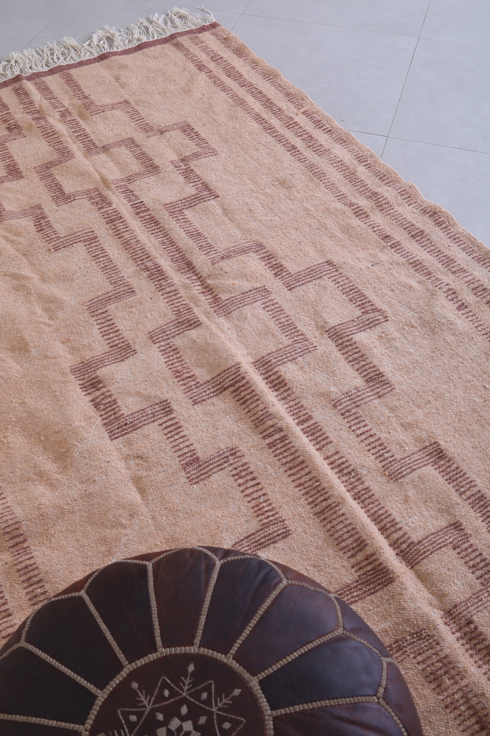 Moroccan Kilim Rug 4.5 X 7.7 Feet Handmade Rug Beige Moroccan Rug Wool Rug Morocco Rug Tuareg ...
