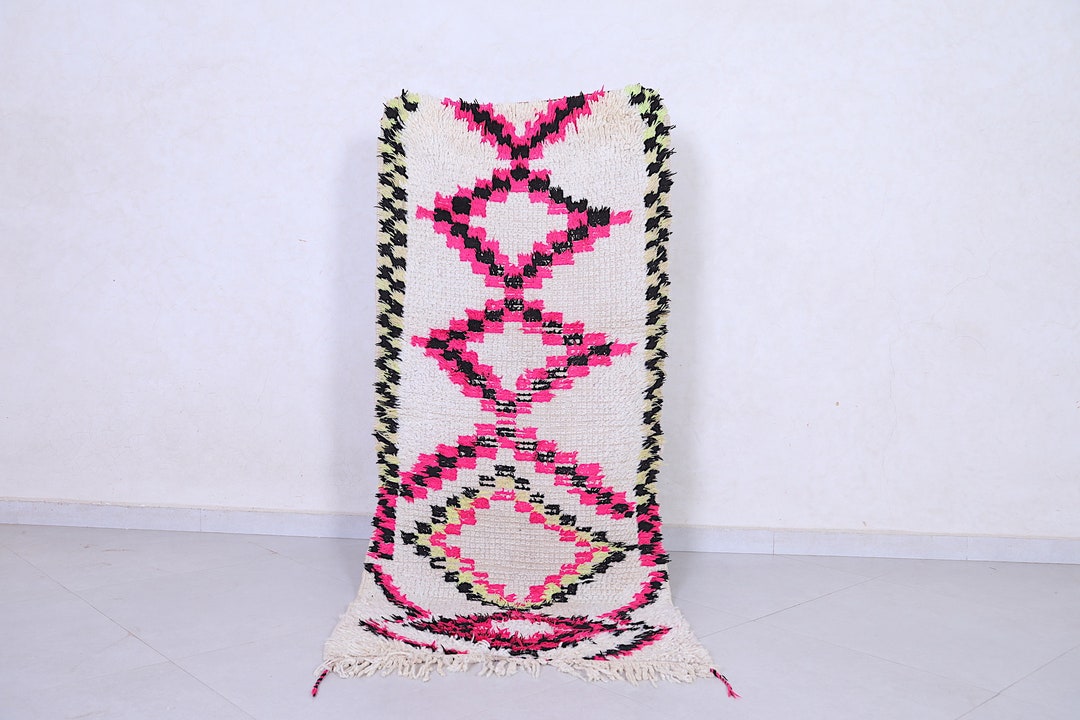 Moroccan Runner Rug 2.6 X 5.7 Feet Moroccan Rug - Handmade Berber Rug ...