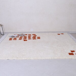 Checkered Rug - Moroccan Rug Checkered - Red Checkered Rug - Handmade ...