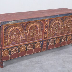 Moroccan Trunk - Berber Wooden Trunk - Vintage Trunk - Wooden Trunk - H ...