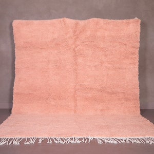 Moroccan Rug Rose Solid Rose Rug Moroccan Rug Wool - Etsy
