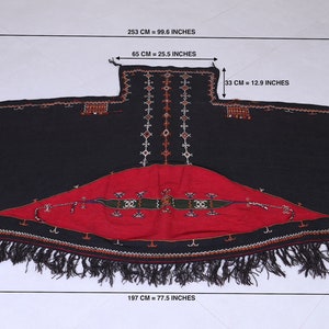 Vintage Moroccan Burnous - Berber Burnous - Berber Cape - Moroccan ...