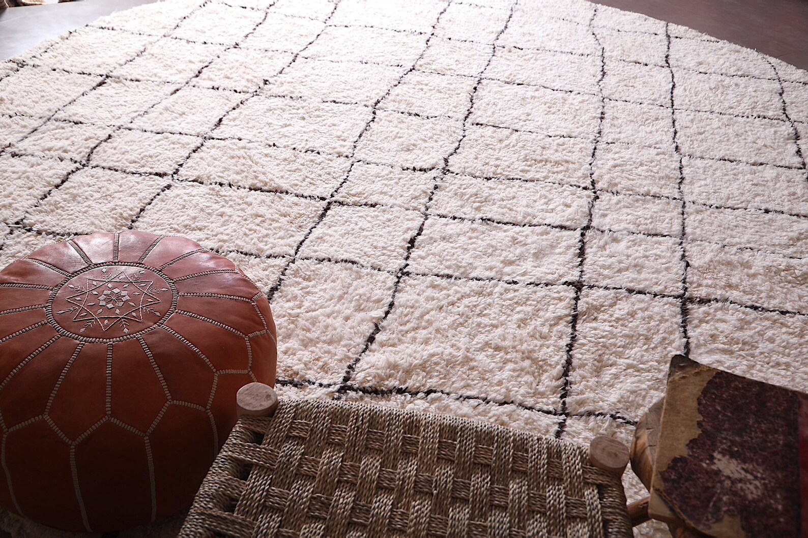 Moroccan Round Rug Handmade Round Rug Berber Round Rug | Etsy