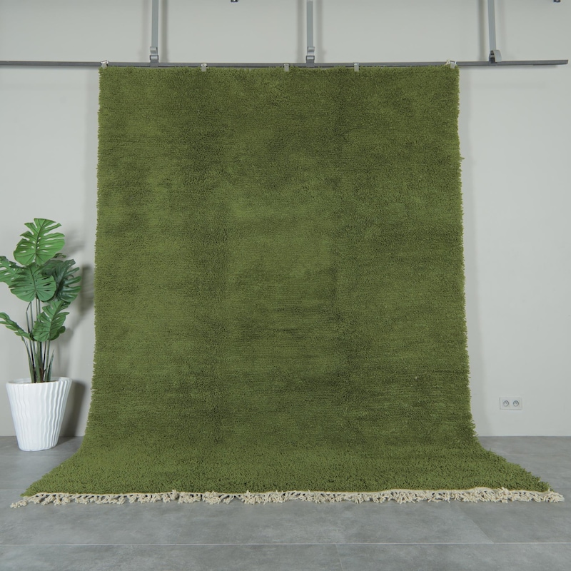 Berber Rug Wool Green - Etsy