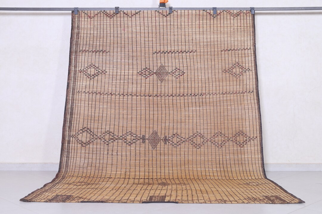 African Tuareg Mat 6.2 X 8.5 Feet Morocco Rug Vintage Area Rug Tuareg ...