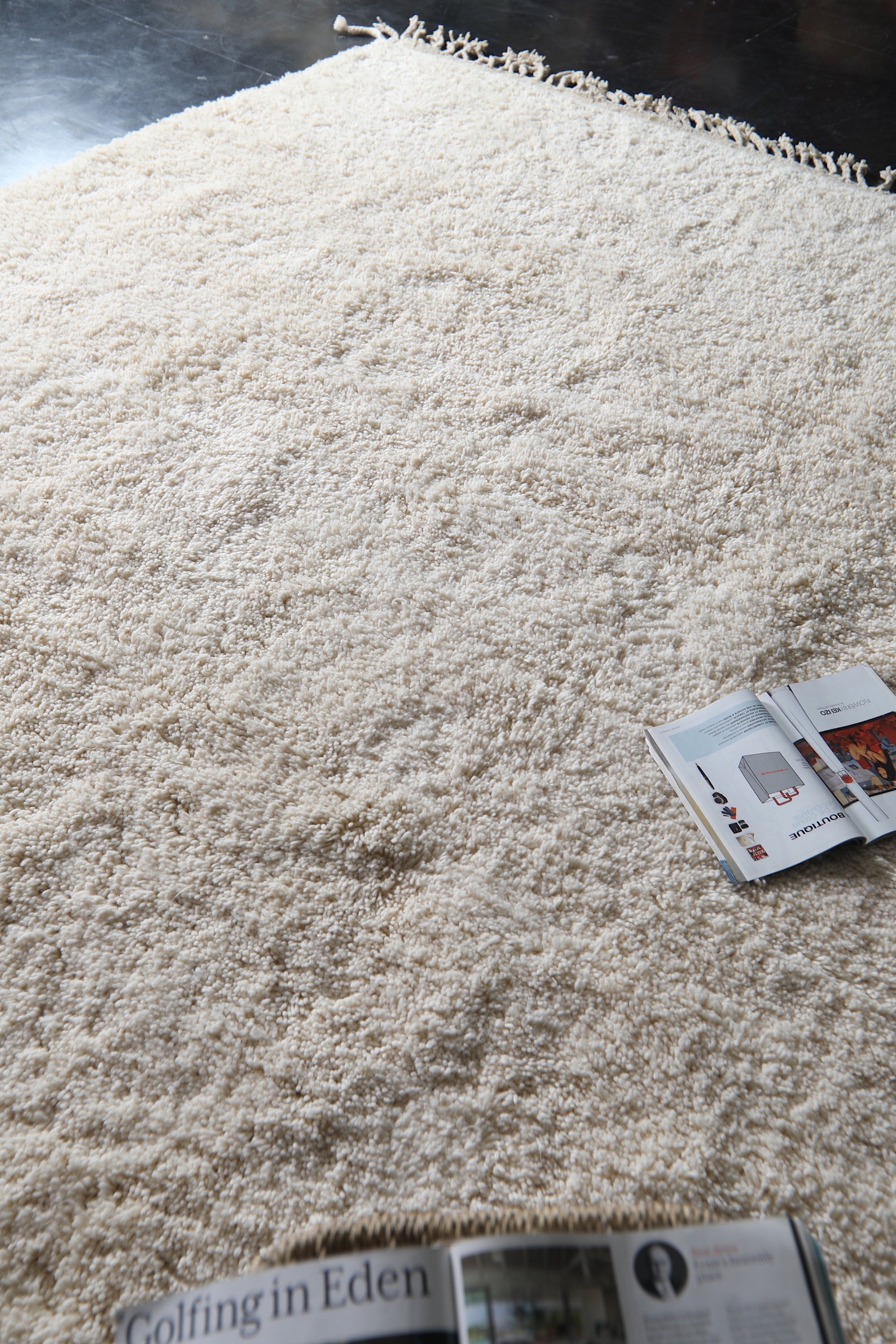 Moroccan Rug Ivory Solid Creamy Rug Plain Cream Rug Wool Berber Rug ...