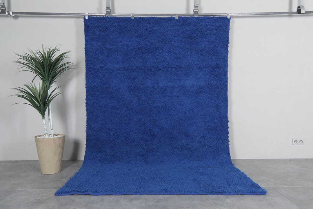 Moroccan Rug Blue - Beni Ourain Rug - Custom Moroccan Rug - Berber Rug ...