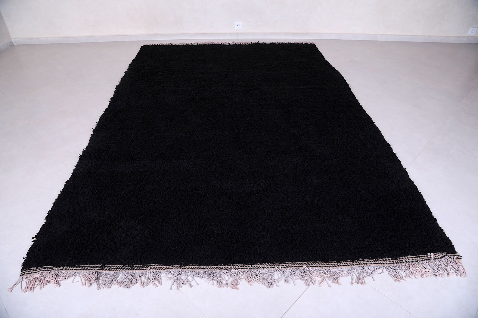 Moroccan Black Rug Solid Black Rug Plain Black Rug Wool - Etsy