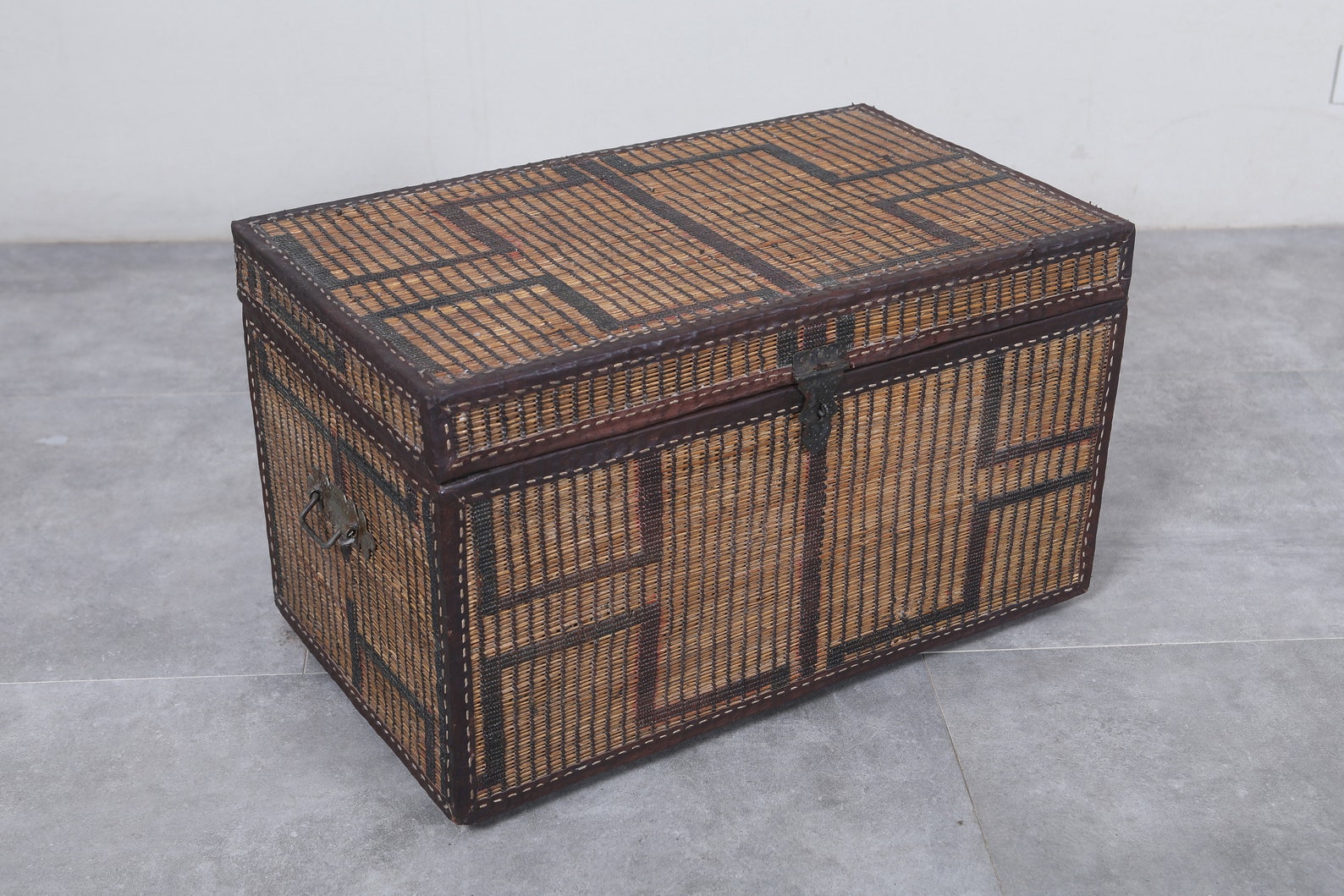 Handcrafted African Chest – Boho Decor Wooden Trunk With Leather ...
