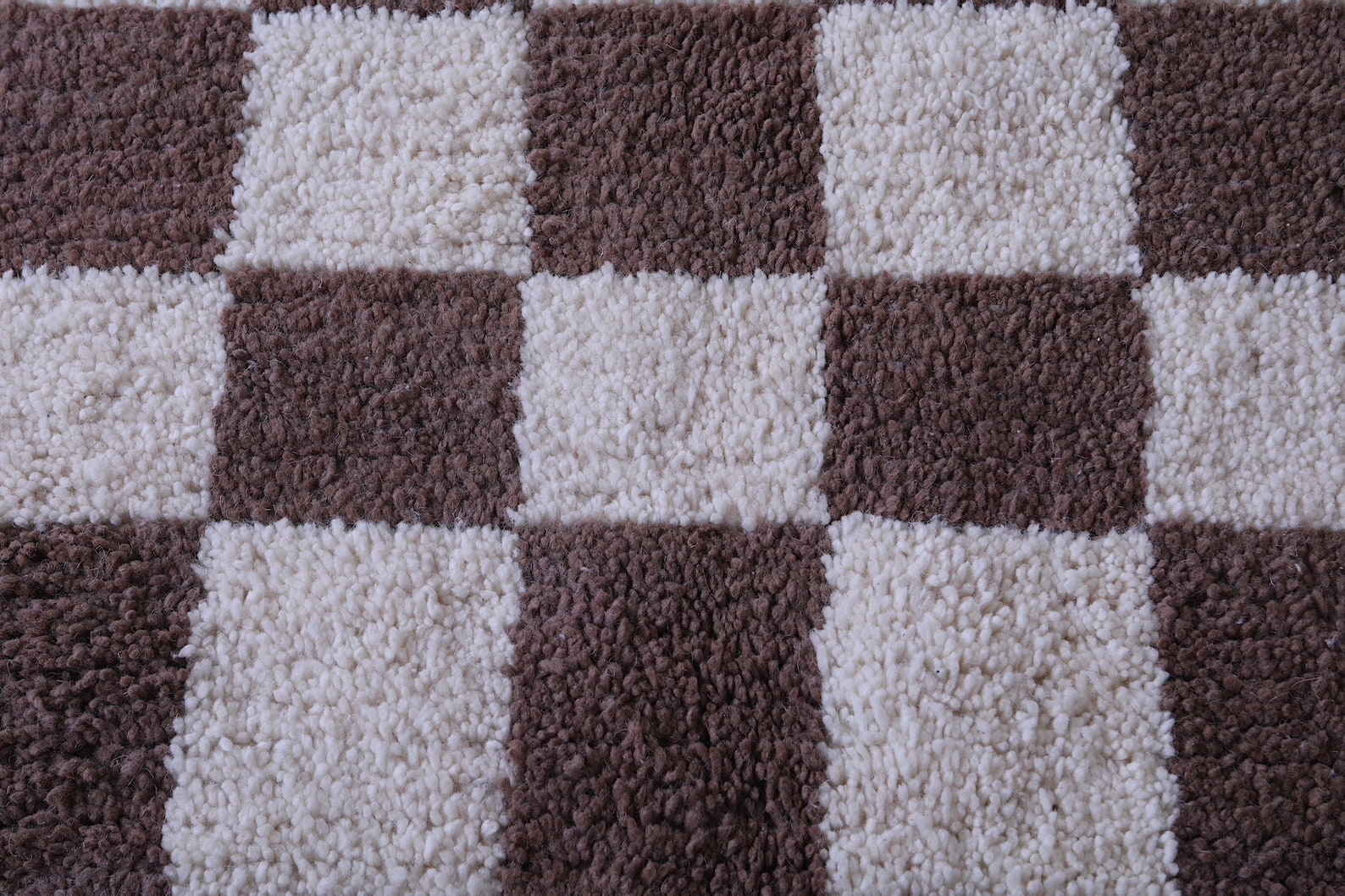 Checkered Brown Rug - Moroccan Rug - Checkered Rug - Brown Checkered ...