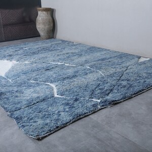 Berber Rug Blue 9 X 13 Feet Moroccan Berber Rug Moroccan Area Rug Wool ...