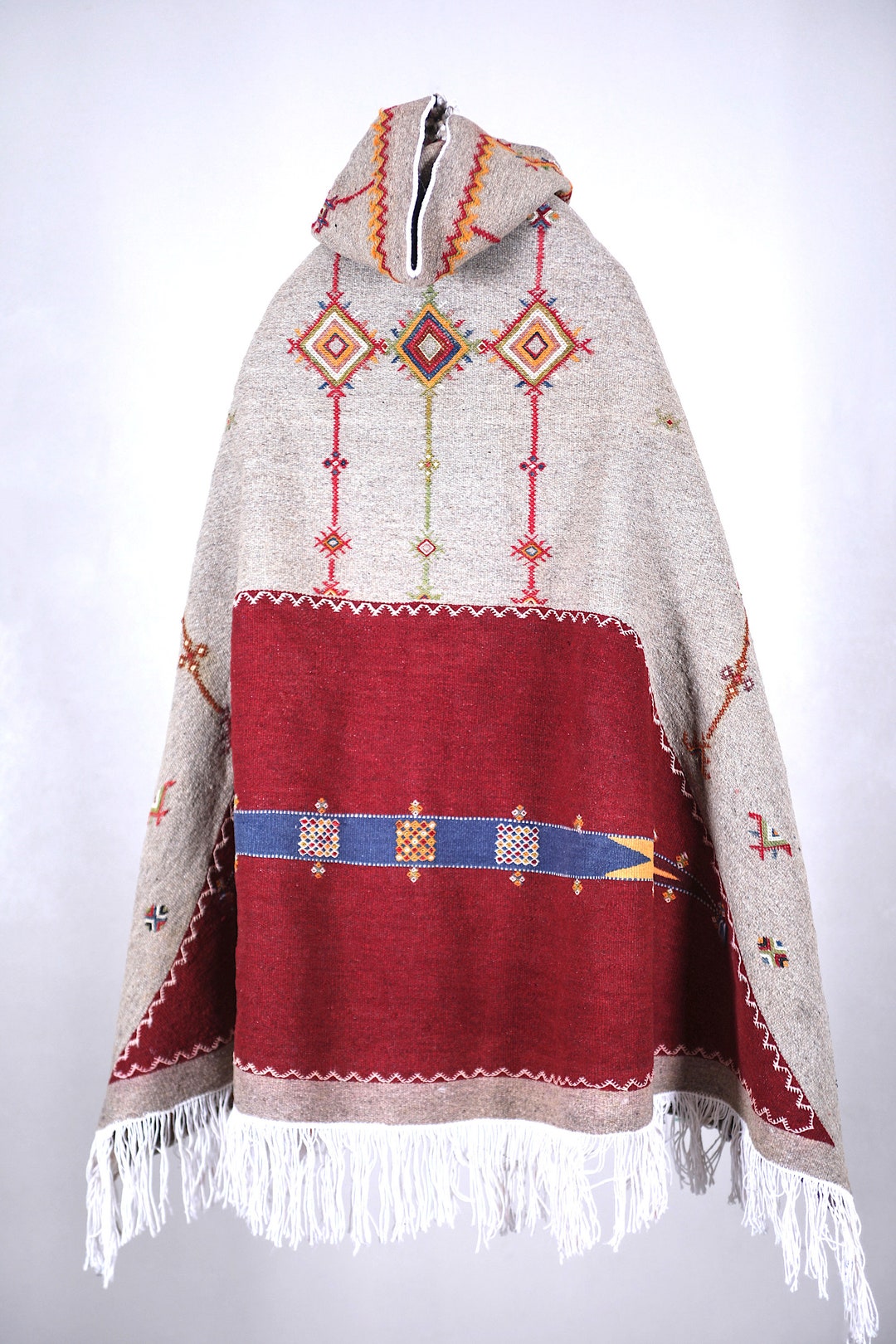 Berber Cape - Moroccan Burnous - Hooded Cape - Moroccan Cloak - Cloak ...