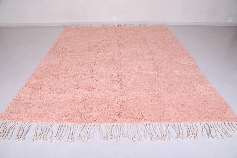 Moroccan Rug Rose Solid Rose Rug Moroccan Rug Wool - Etsy