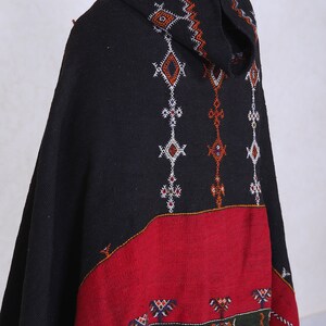 Vintage Moroccan Burnous - Berber Burnous - Berber Cape - Moroccan ...