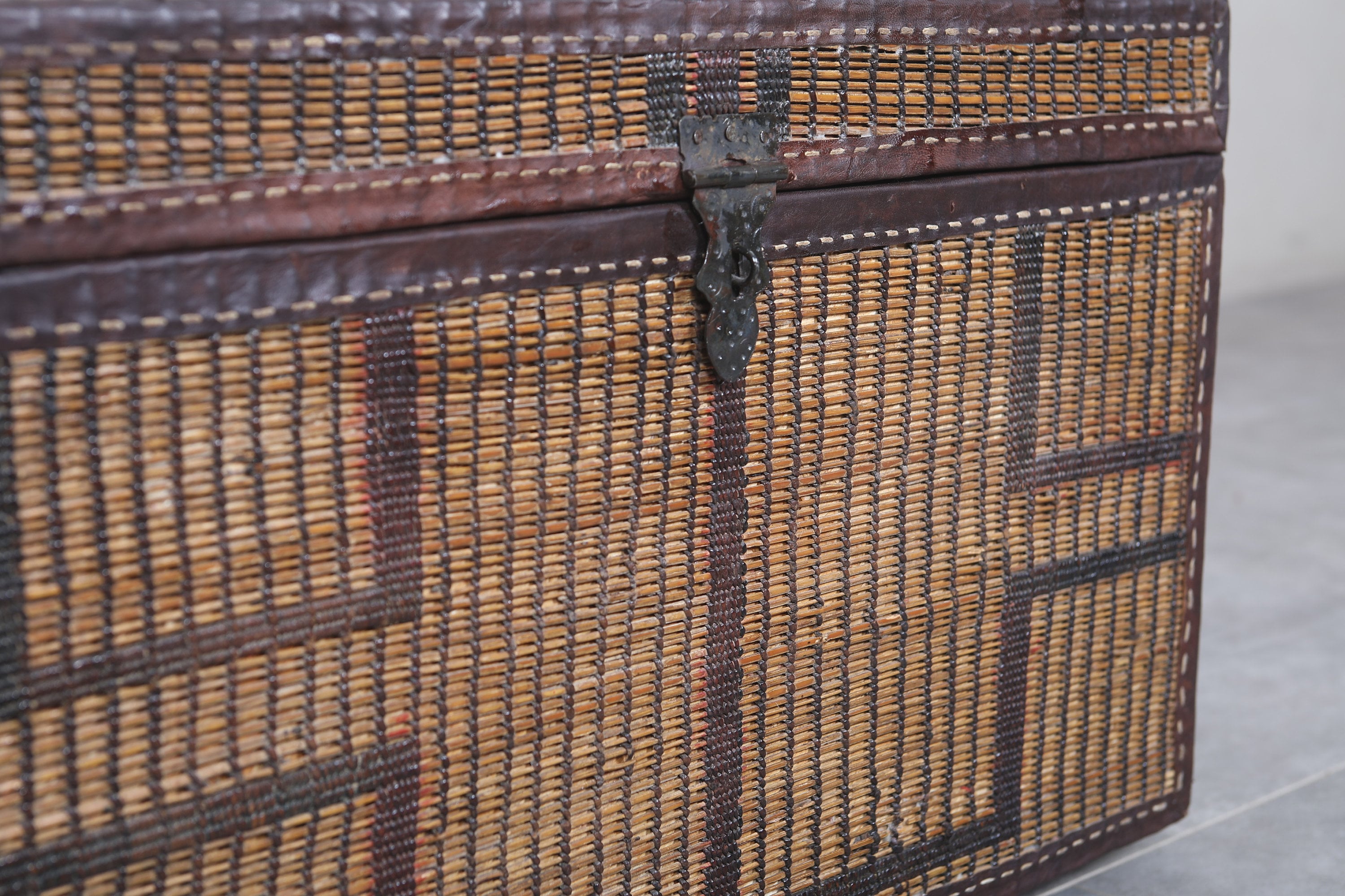 Handcrafted African Chest – Boho Decor Wooden Trunk With Leather ...