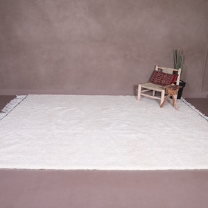 Moroccan Rug White - Solid White Rug - Plain White Rug - Minimalist Rug ...