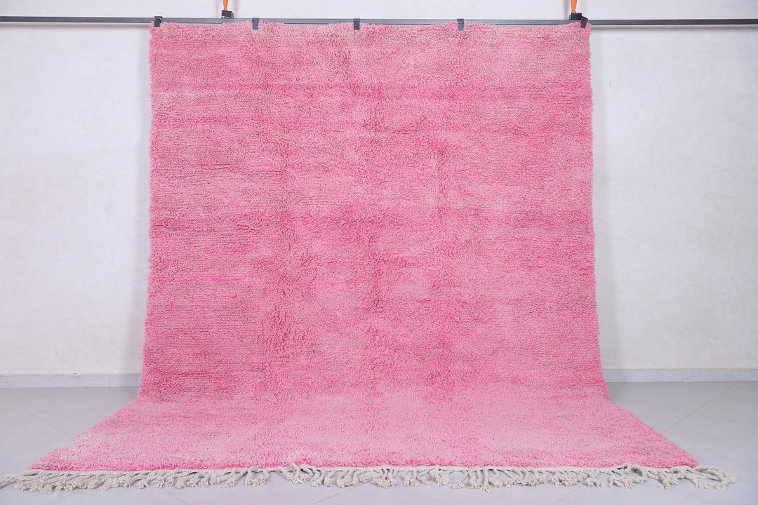 Moroccan Rug Pink Solid Rug Morocco Rug Berber Rug Moroccan Plain Rug ...