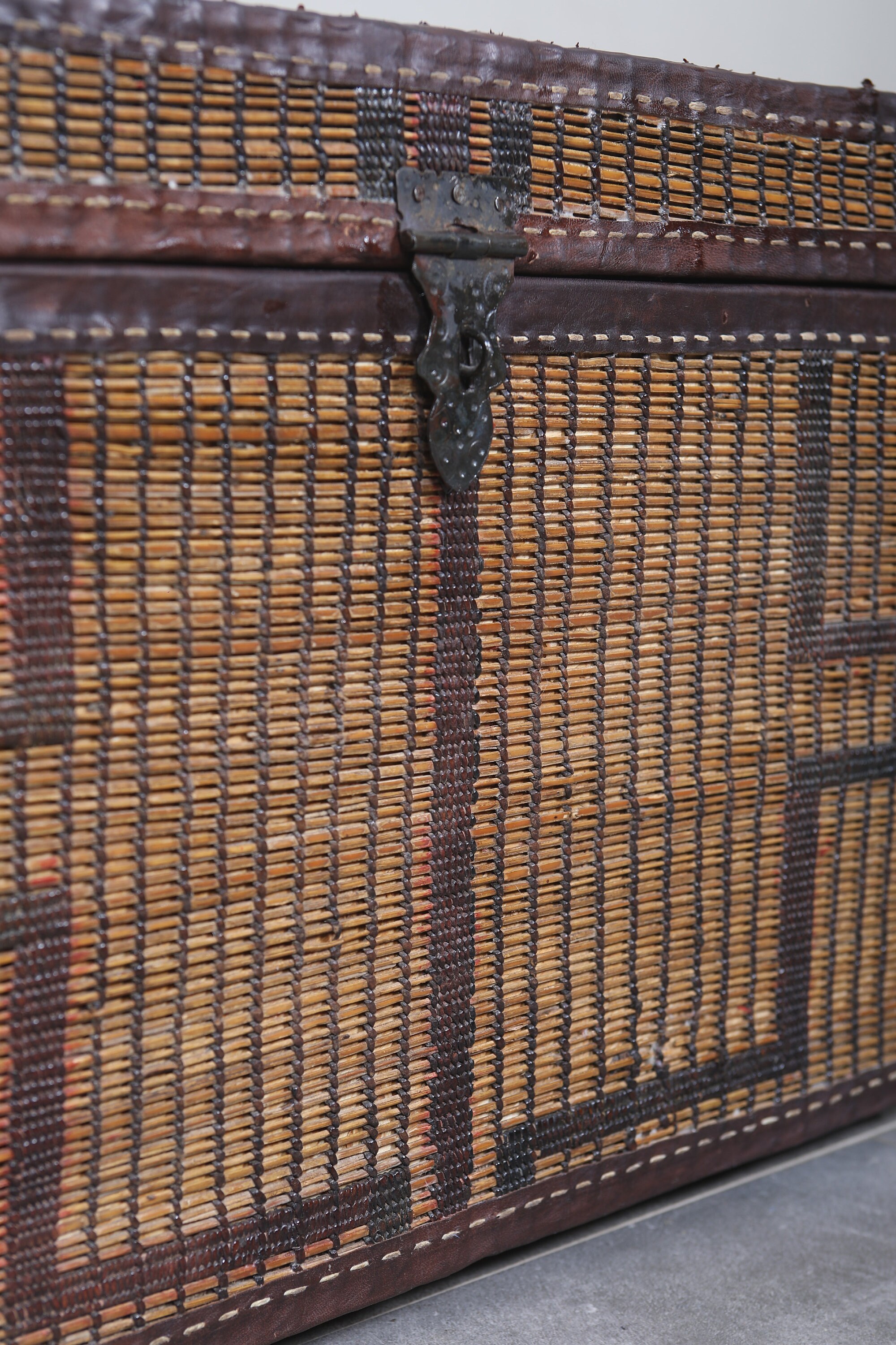 Handcrafted African Chest – Boho Decor Wooden Trunk With Leather ...