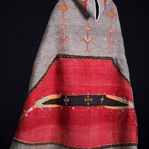 Gray Burnous Berber Burnous Berber Cape Moroccan Burnous Hooded Cape ...