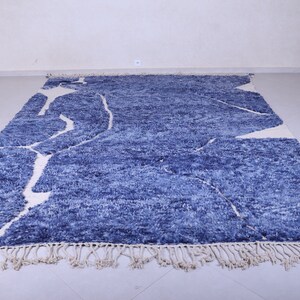 Contemporary Moroccan Rug Blue Moroccan Area Rug Custom - Etsy