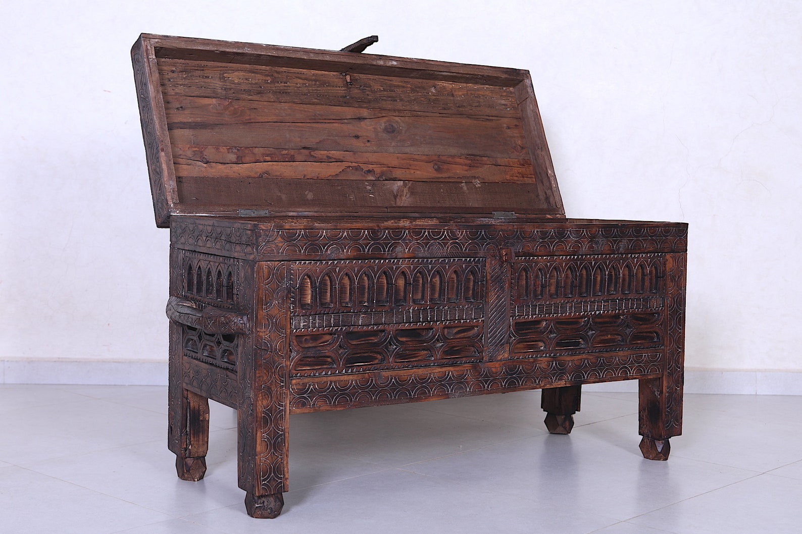 Wooden Chest Vintage Moroccan Chest Berber Wooden Chest | Etsy