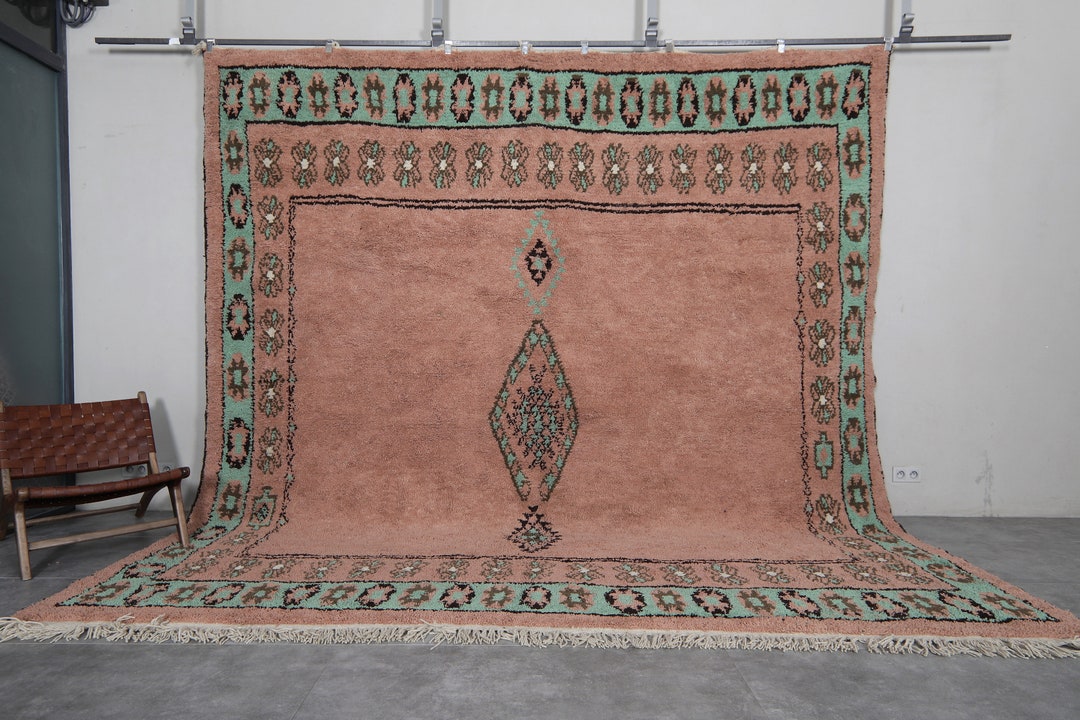 Traditional Moroccan Rug - Hand Knotted Berber Rug - Custom Size Rug ...