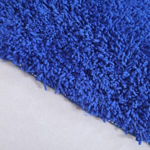 Blue Moroccan Runner Rug 2 X 9.9 Ft – Solid Blue Long Wool Runner ...