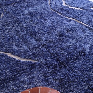 Contemporary Moroccan Rug Blue Moroccan Area Rug Custom - Etsy