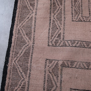 Amazing Flat Woven Rug With Tuareg Style - Handmade Moroccan Mat ...